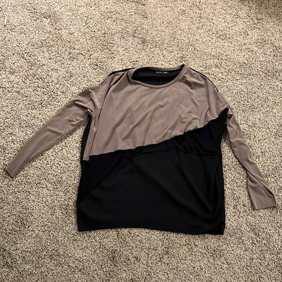 Zara | Tops | Zara Color Block Top | Poshmark